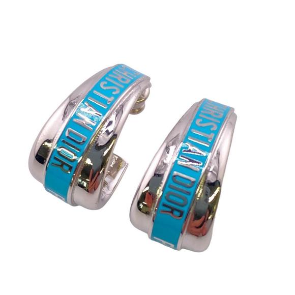 Dior | Jewelry | Christian Dior Dior Code Earrings Silver Ladies Z00529 ...